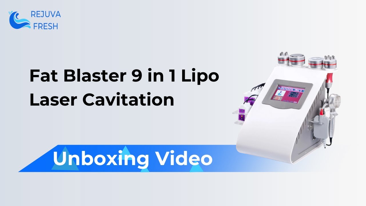 How to Unbox: Fat Blaster 9 in 1 Lipo Laser Cavitation Machine - YouTube