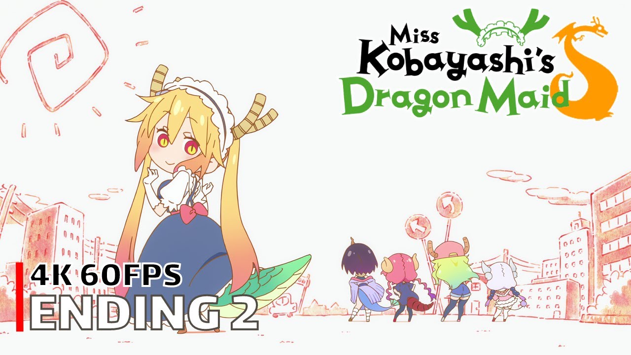 Miss Kobayashi's Dragon Maid - Ending 2 [4K 60FPS | Creditless | CC ...