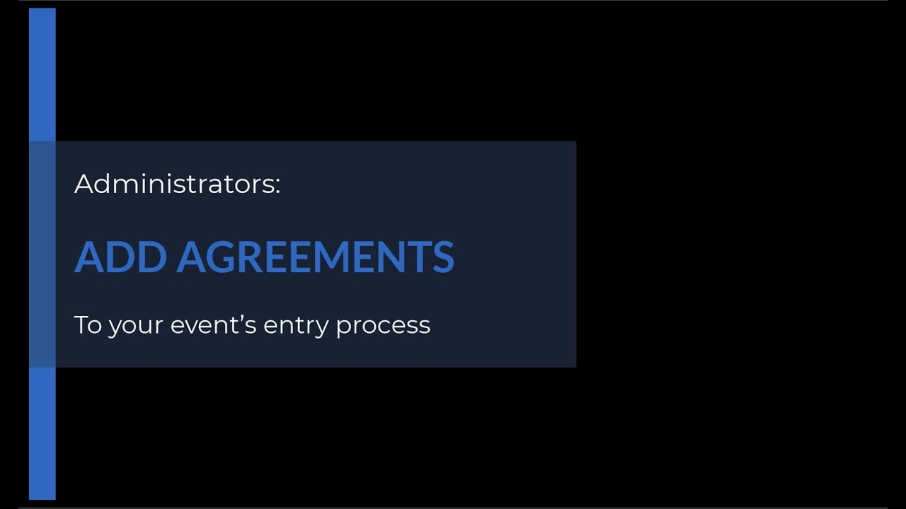 Add entry agreements or documents - YouTube