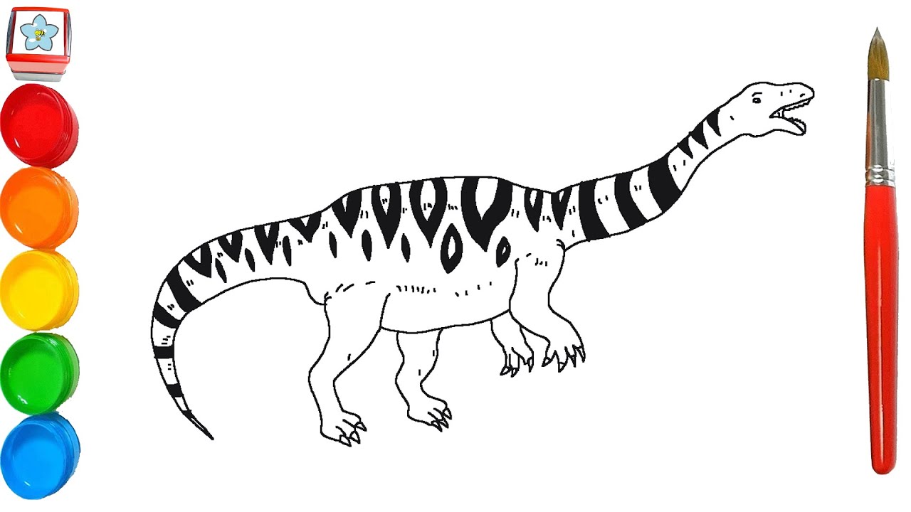 Vẽ khủng long #21: Vẽ khủng long Plateosaurus | How to draw a ...