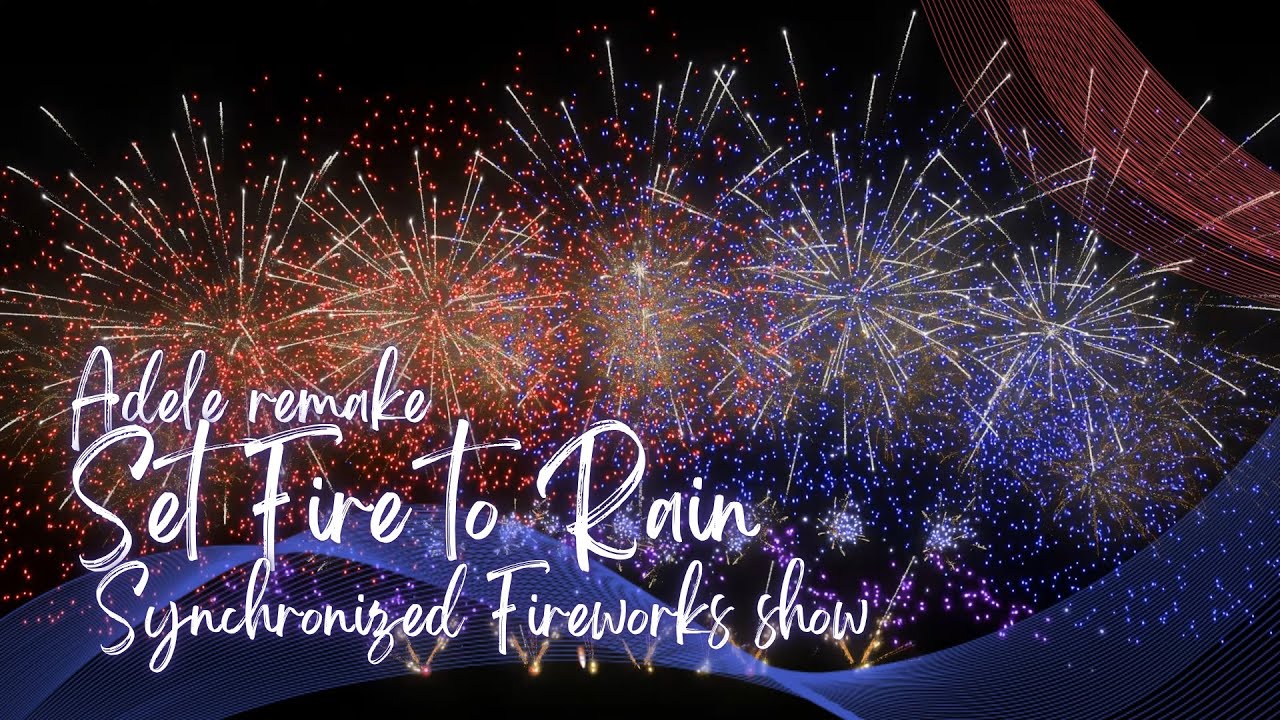 (4K) Adele “Set Fire to Rain” Fireworks show 2023 Version - YouTube
