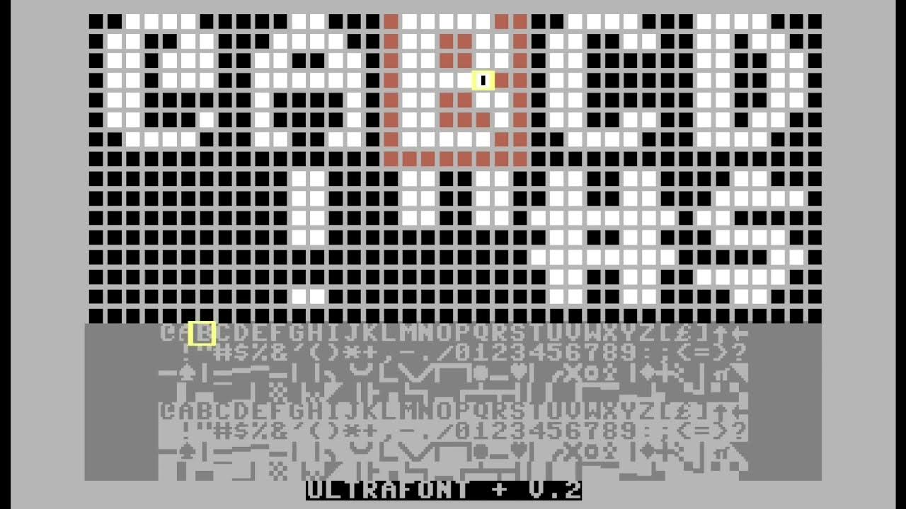 Create Custom C64 Character Sets With Ultrafont Youtube