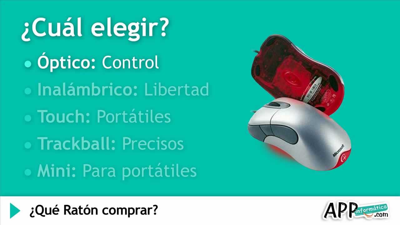 ¿Qué es ratón o mouse? ¿Cuál comprar? l APPinformatica.com - YouTube