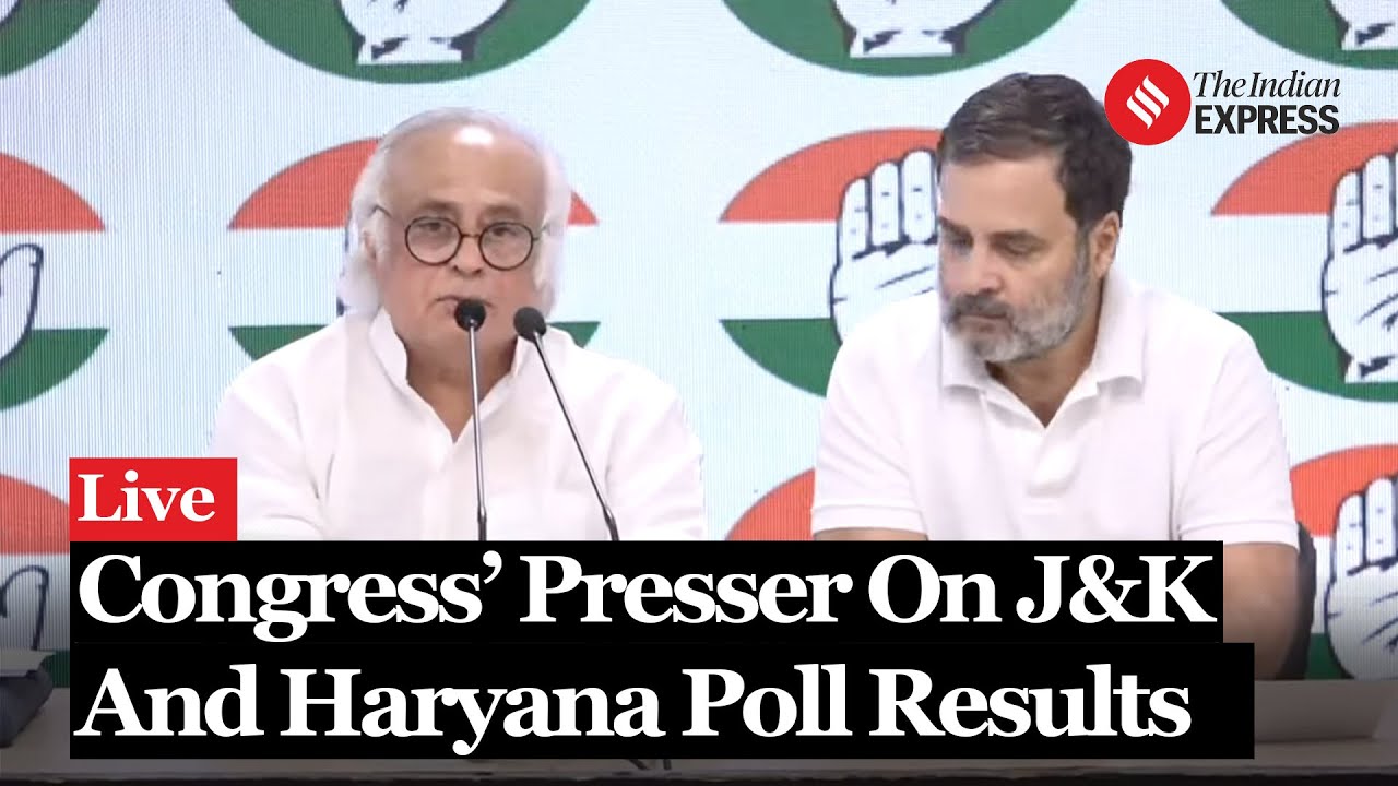 Congress Addresses Press Briefing on Haryana and J&K Election Results I ...
