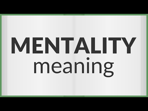 Mentality | meaning of Mentality - YouTube