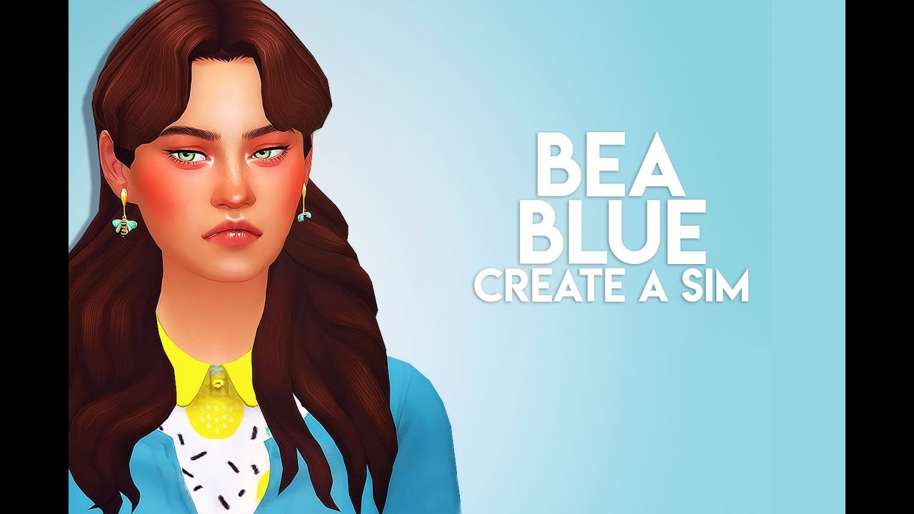 BEA BLUE // CC LIST - The Sims 4: Create a Sim - YouTube