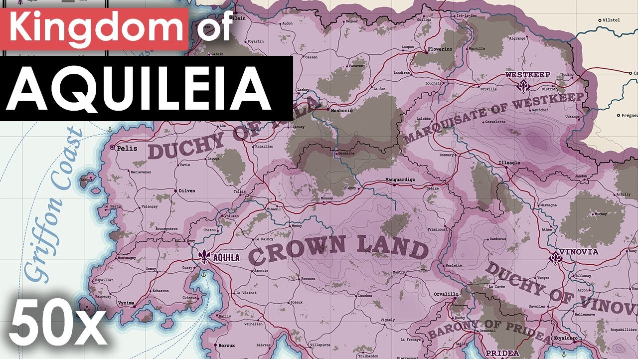 【Equestria at War】EAW KINGDOM OF AQUILEIA map making at 50x speed - YouTube