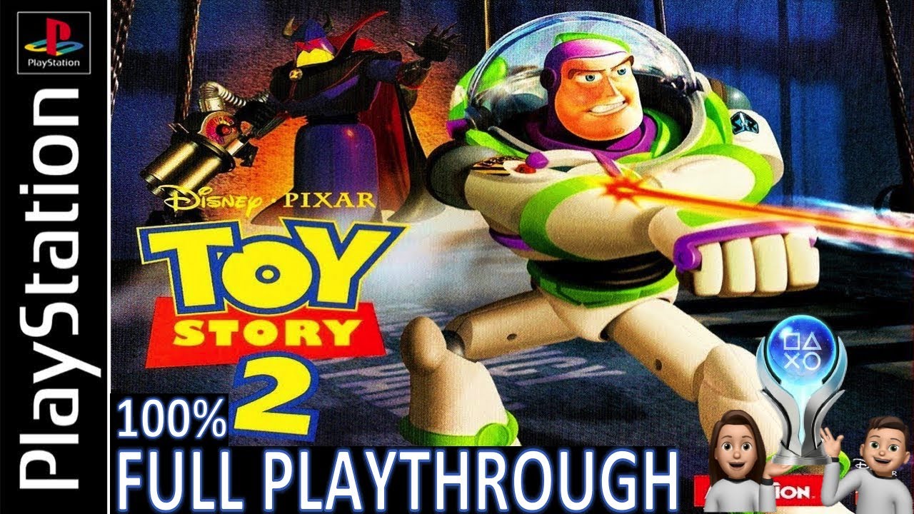 PS1 - TOY STORY 2 FULL WALKTHROUGH 100% COMPLETE - YouTube