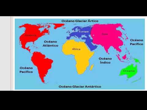 Mapamundi Mares Y Oceanos