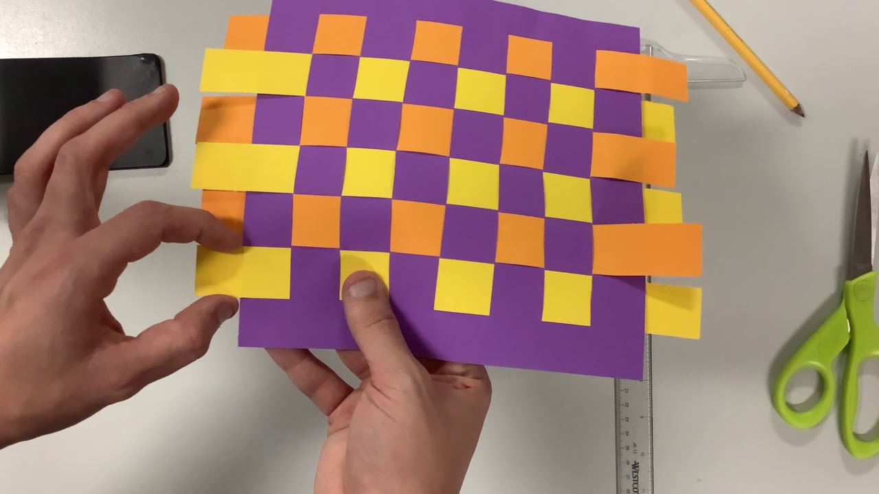 Paper Weaving Part 2 - YouTube