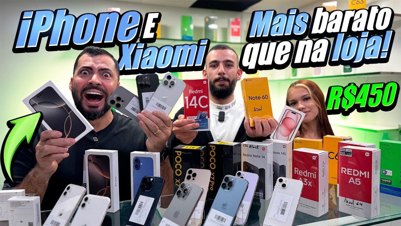 XIAOMI E IPHONE LACRADO NO PREÇO DE ATACADO! FORNECEDOR LIBERA A PARTIR ...