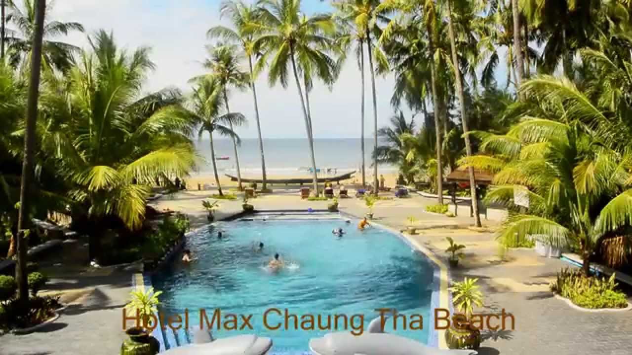 Max Hotel, Chaung Tha Beach, Myanmar - true-beachfront.com - YouTube