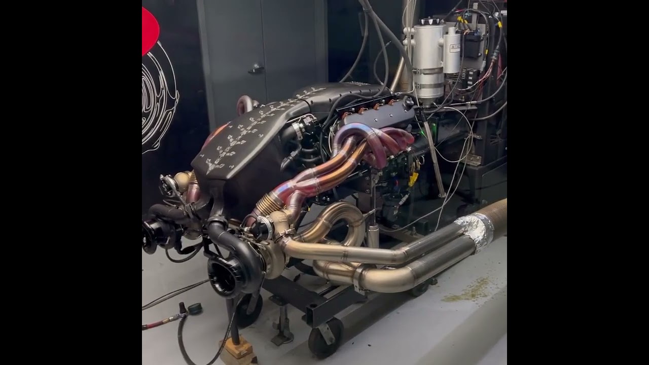 Twin Turbo Charged V8 Engine 2000hp at 25psi - YouTube