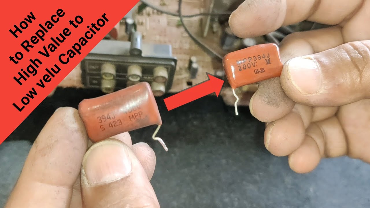 How can replace this capacitor with this capacitor. - YouTube