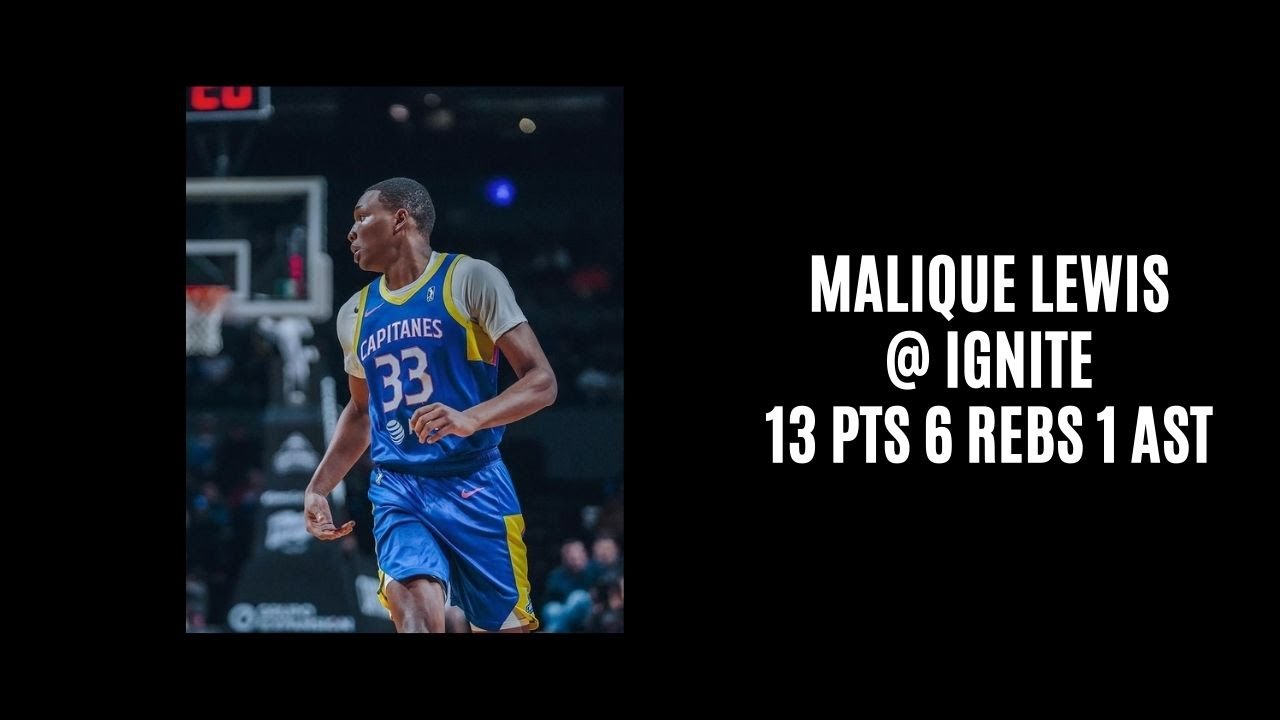 Malique Lewis @ (Ignite 13 PTS 6 REBS 1 AST 1 STL 2 BLKS) 1/17/24 - YouTube