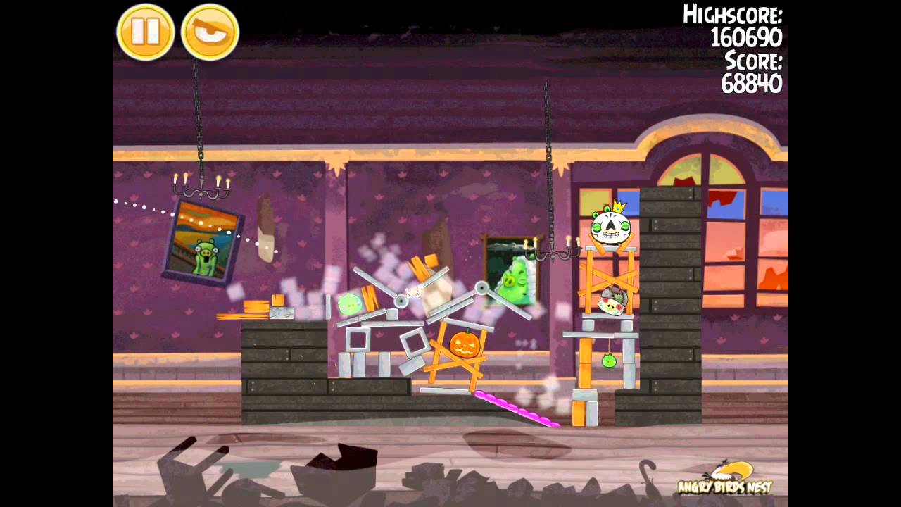 Angry Birds Seasons Haunted Hogs 2-15 100% Feather Mighty Eagle ...