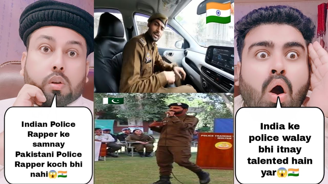 Indian Police Rapper Vs Pakistan Police Rappers | Pakistani Reaction ...