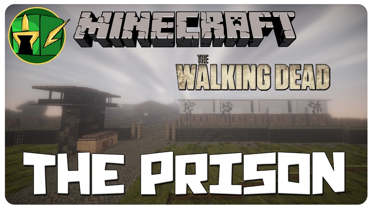 The Walking Dead Prison in Minecraft - YouTube