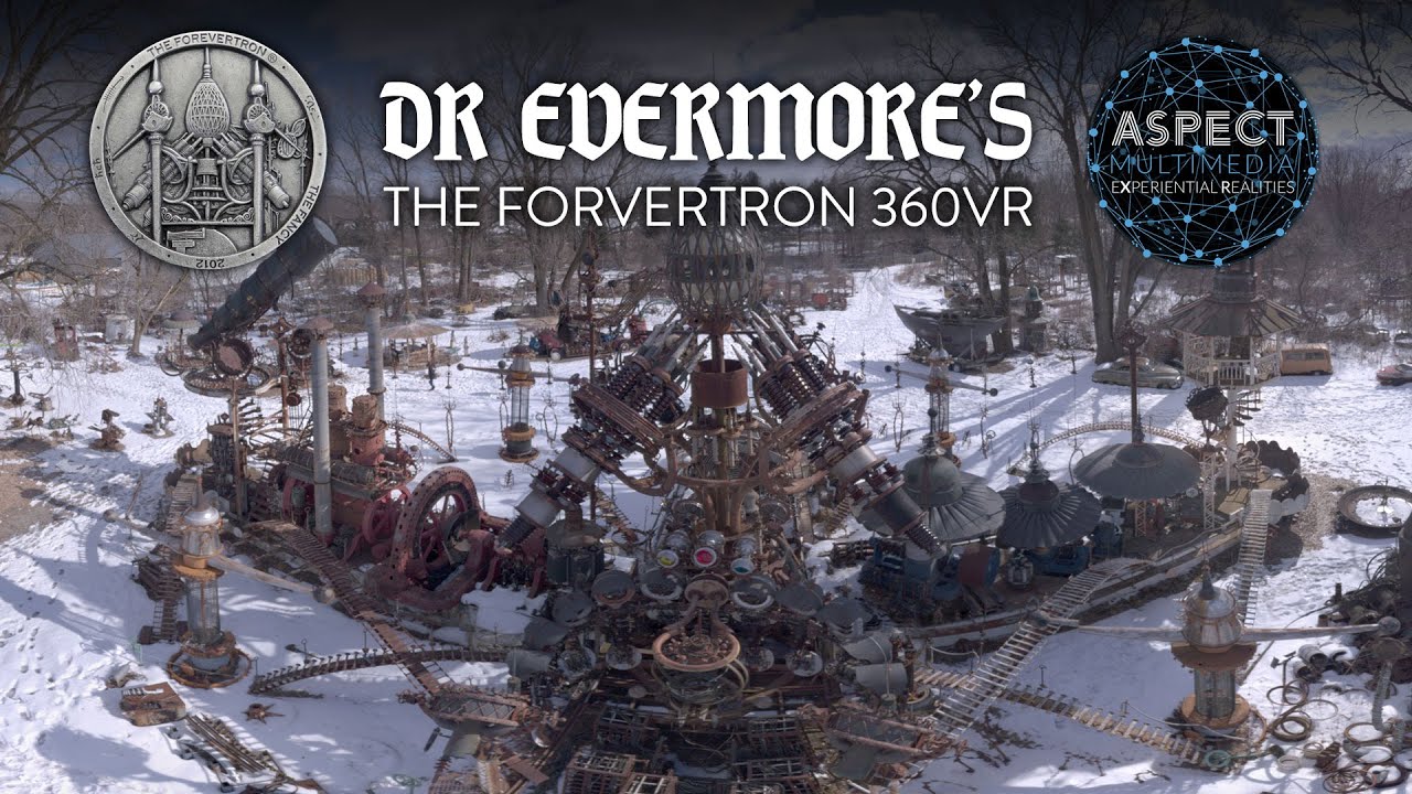 Dr Evermore's - The Forevertron in 360VR - Winter - YouTube