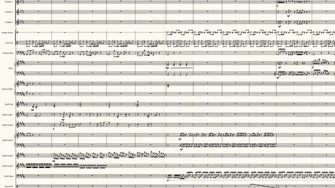 Waterfall Colosseum (Pokémon Battle Revolution) - Transcribed Score ...