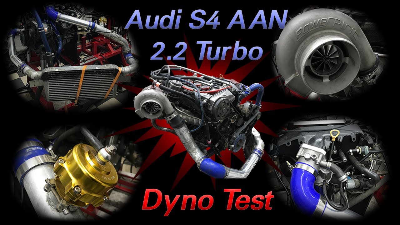 Engine Dyno Test, Audi S4 AAN 2.2 turbo, Invent EMS-2, 500 HP - YouTube