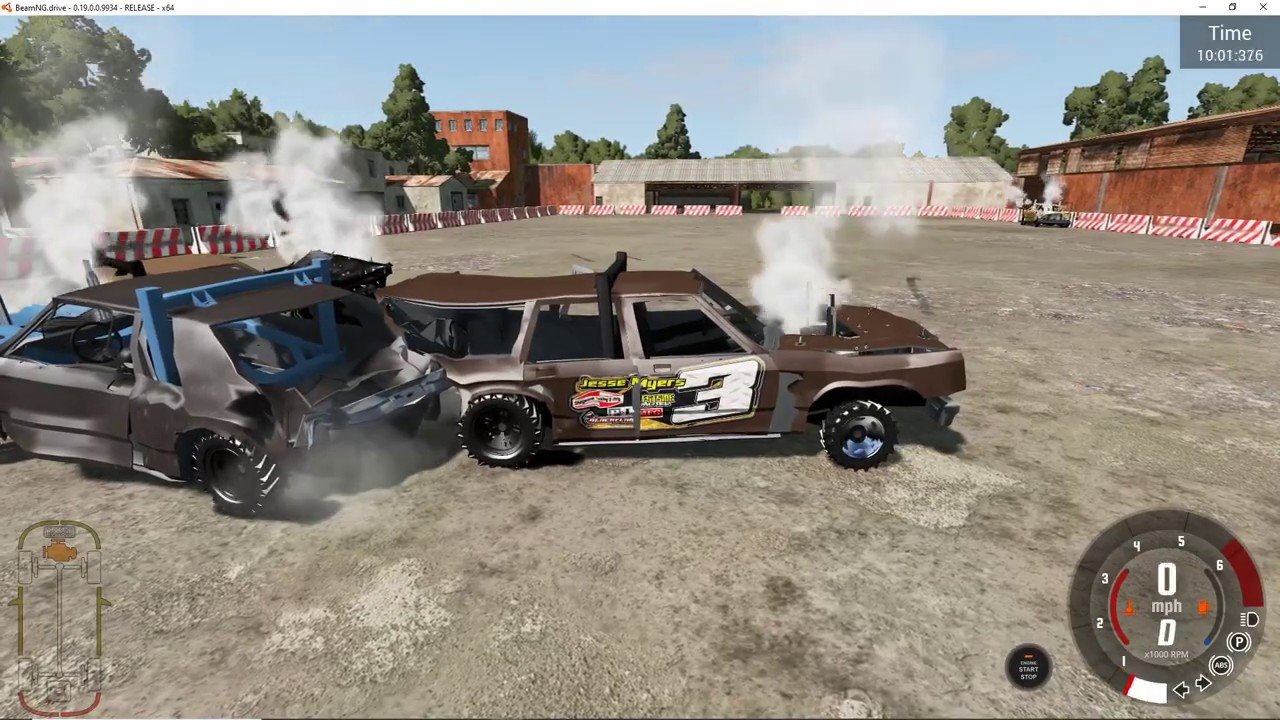 LIMITED WELD SQUARE BODY WAGON DEMOLITION DERBY BEAMNGDRIVE - YouTube