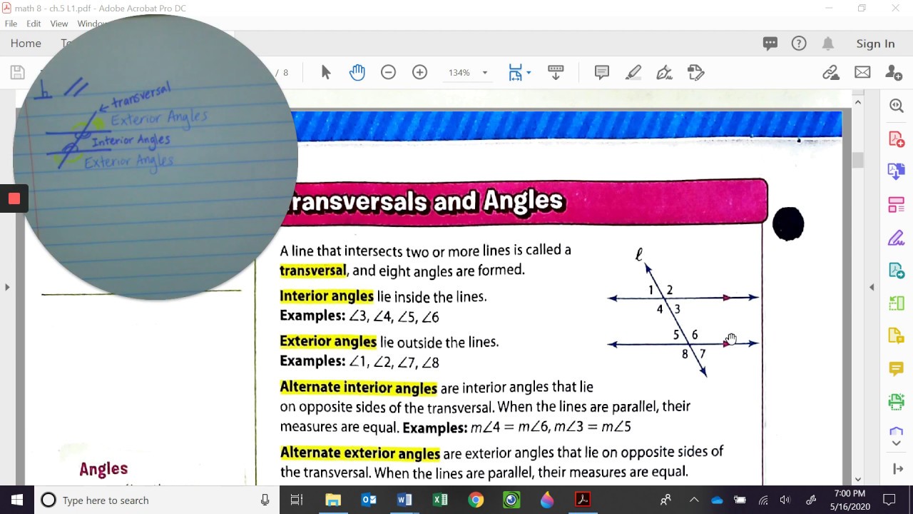 Math 8 - Ch.5 Lesson 1 - YouTube
