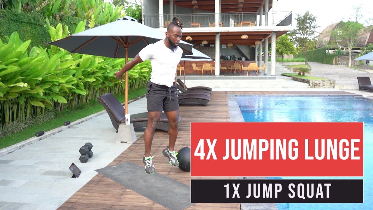 4X Jumping Lunge + Squat Jump - YouTube