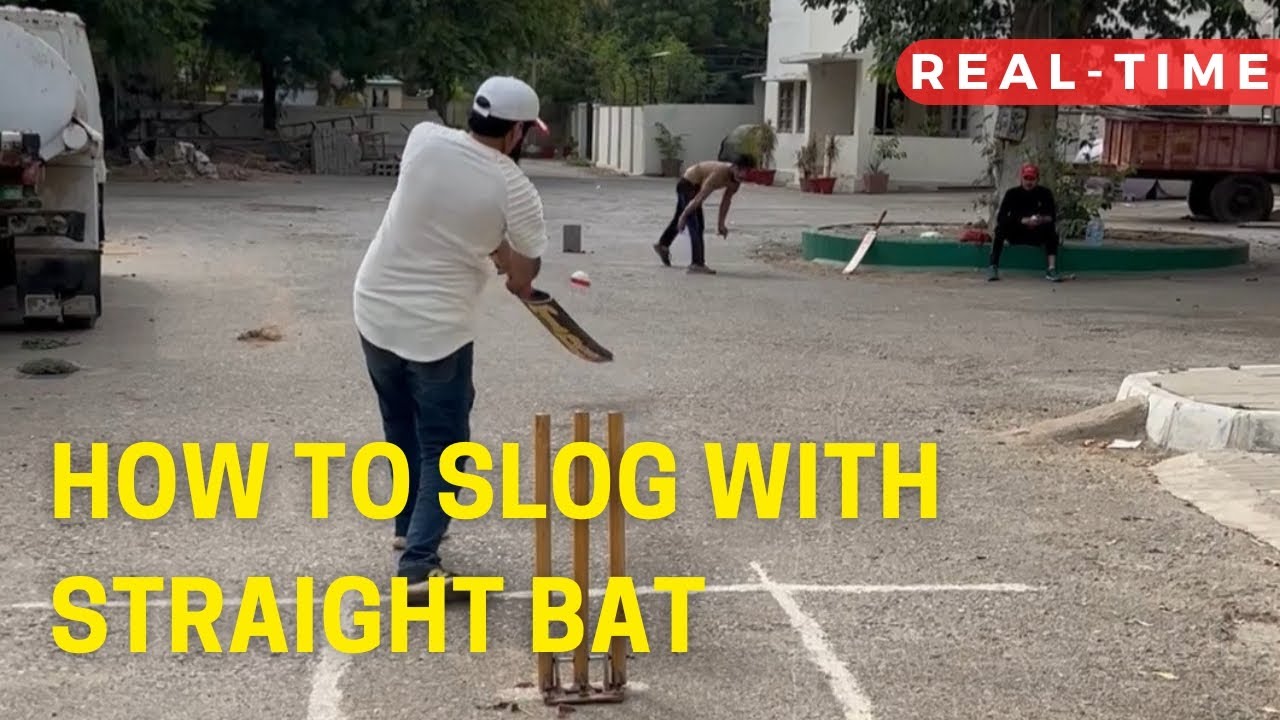 Mastering the Art of Slogging with a Straight Bat in Street Cricket ...