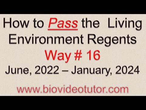 How to Pass the Living Environment Regents Way 16 2022 2024 - YouTube
