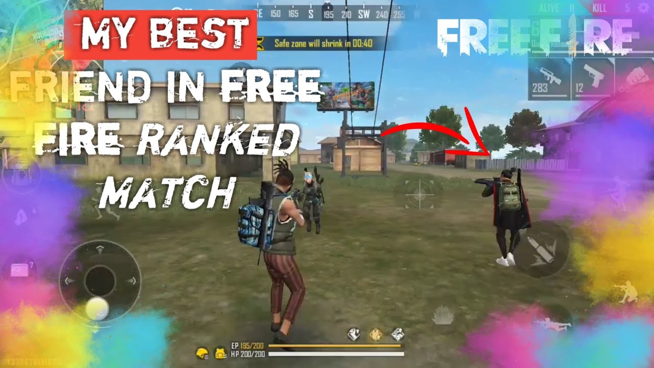 My best friend free fire in Rank match🤝 - YouTube