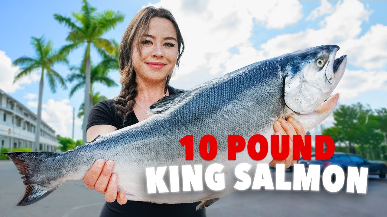 Russian Sushi Chef Turns 10 Pound Salmon Into 3 Course Meal! - YouTube