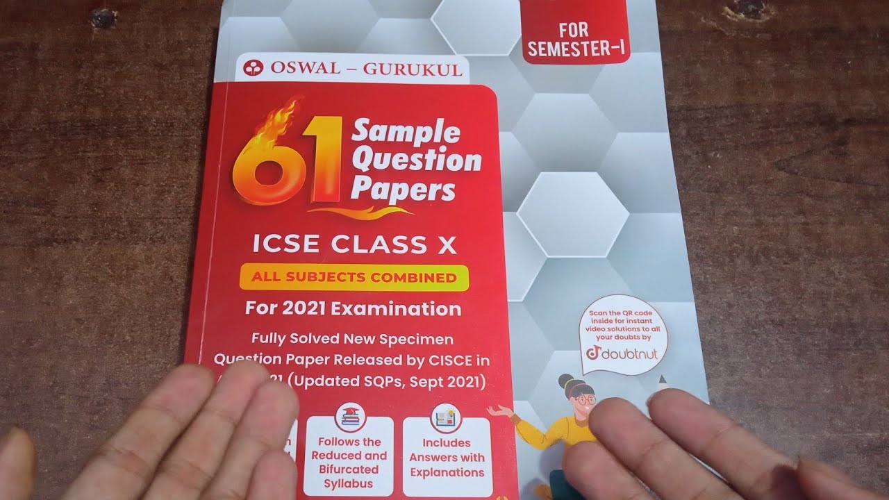 Oswal - Gurukul ICSE 61 Sample question paper for class 10th ICSE ...