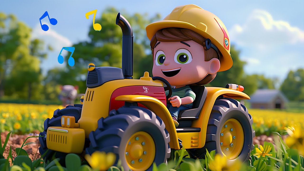 Leo's Tractor Adventure 🚜 | Fun Farm Song for Kids 🐄🌾 - YouTube
