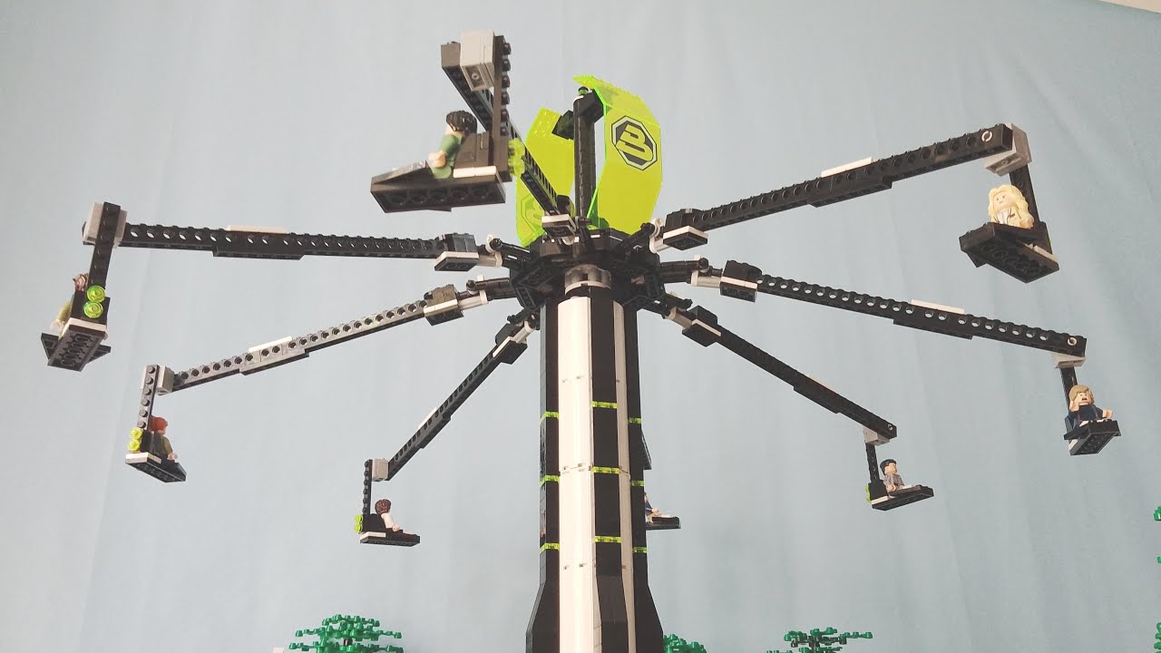 Lego Swing Ride Blacktron 2 Amusement Park Game MOC - YouTube