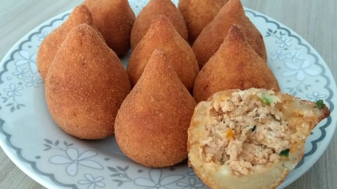 COXINHA DE FRANGO SUPER RECHEADA - YouTube