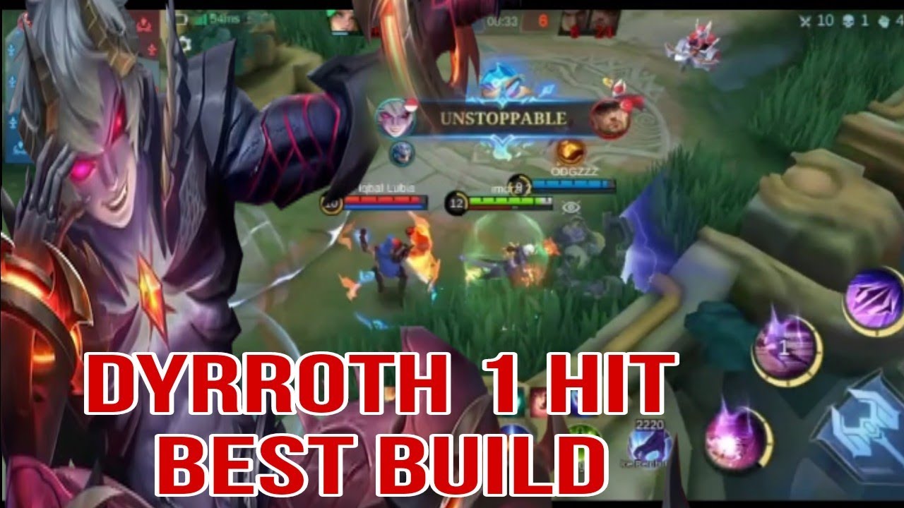 BEST BUILD DYRROTH 1 HIT, GAMEPLAY HYPER DYRROTH 17 KILL - YouTube
