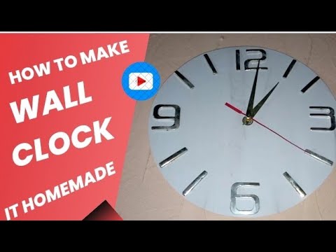 wall clock how to make - YouTube