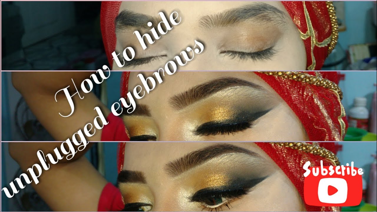 How to do makeup on unplugged eyebrows / makeup for beginners /step by ...