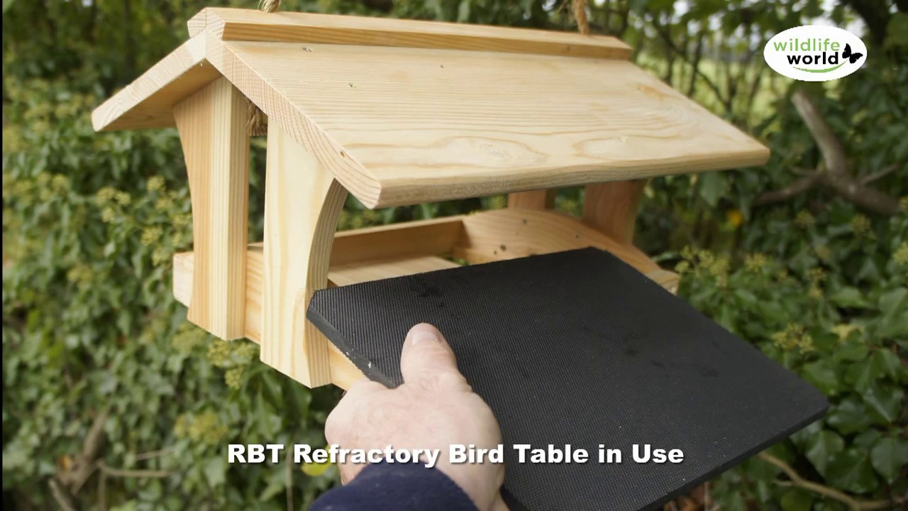 The Wildlife World Refractory Bird Table product in use - YouTube