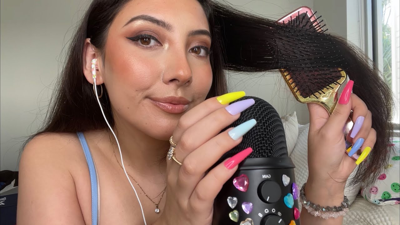 ASMR Custom for Hailey ️ ~mic scratching no cover, wig lace scratching ...