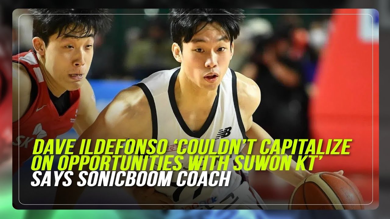 Dave Ildefonso 'wasn't a really good fit' with KBL team, says coach | ABS-CBN News - YouTube