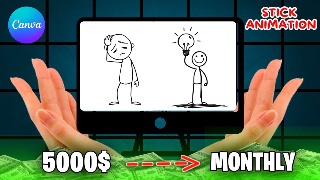 How i Create Viral stick Figure animation in Canva Complete Guide Step ...