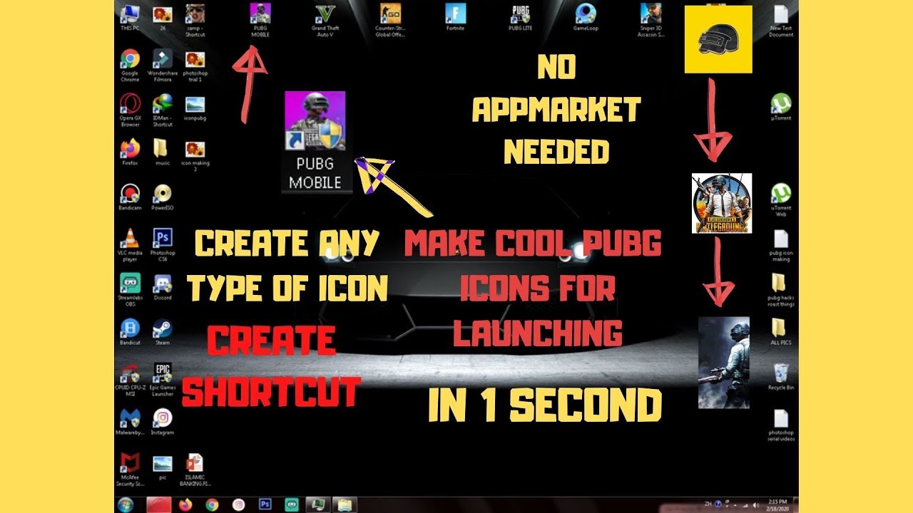 | PUBG MOBILE | DEKSTOP SHORTCUT | EASY STEPS | 100 % WORKING | - YouTube