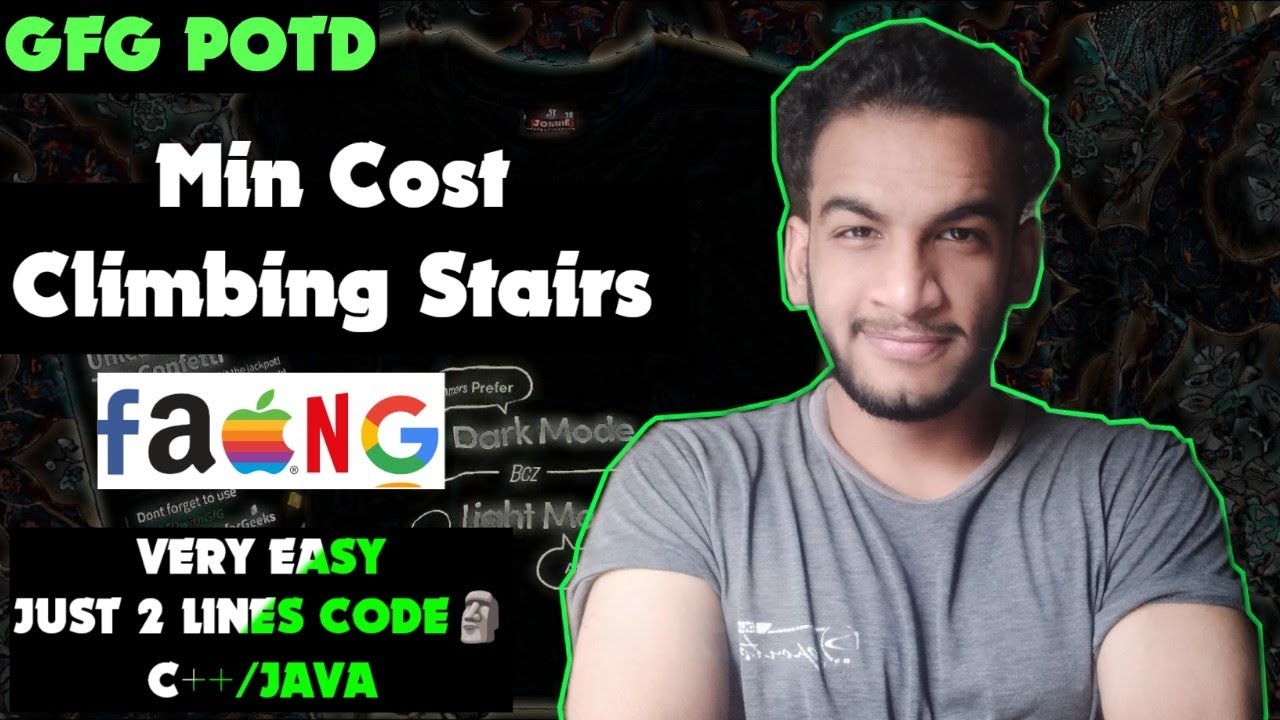 Min Cost Climbing Stairs | gfg potd | 12-03-25 | GFG Problem of the day - YouTube