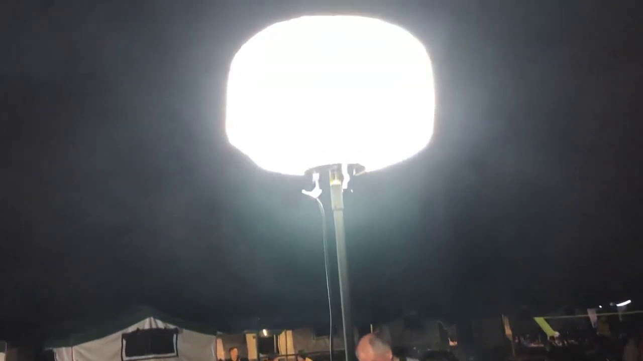 Outdoor lP 55 LED balloon light Camping / Party / Wedding - YouTube