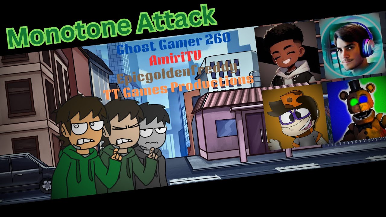 Monotone Attack FNF COVER (Featuring Ghost, Amiri, Golden, and TT ...