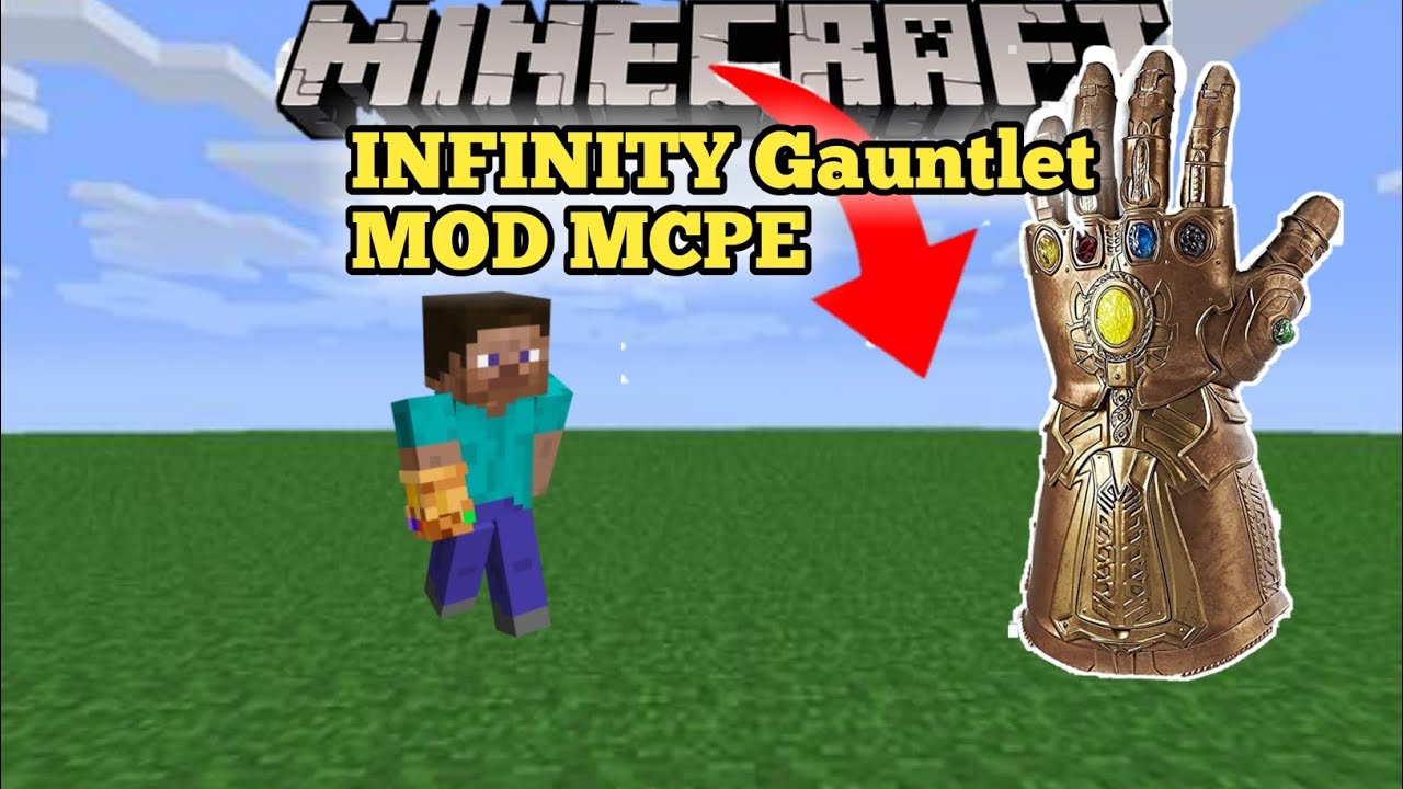 Infinity Gauntlet addon for mcpe - YouTube