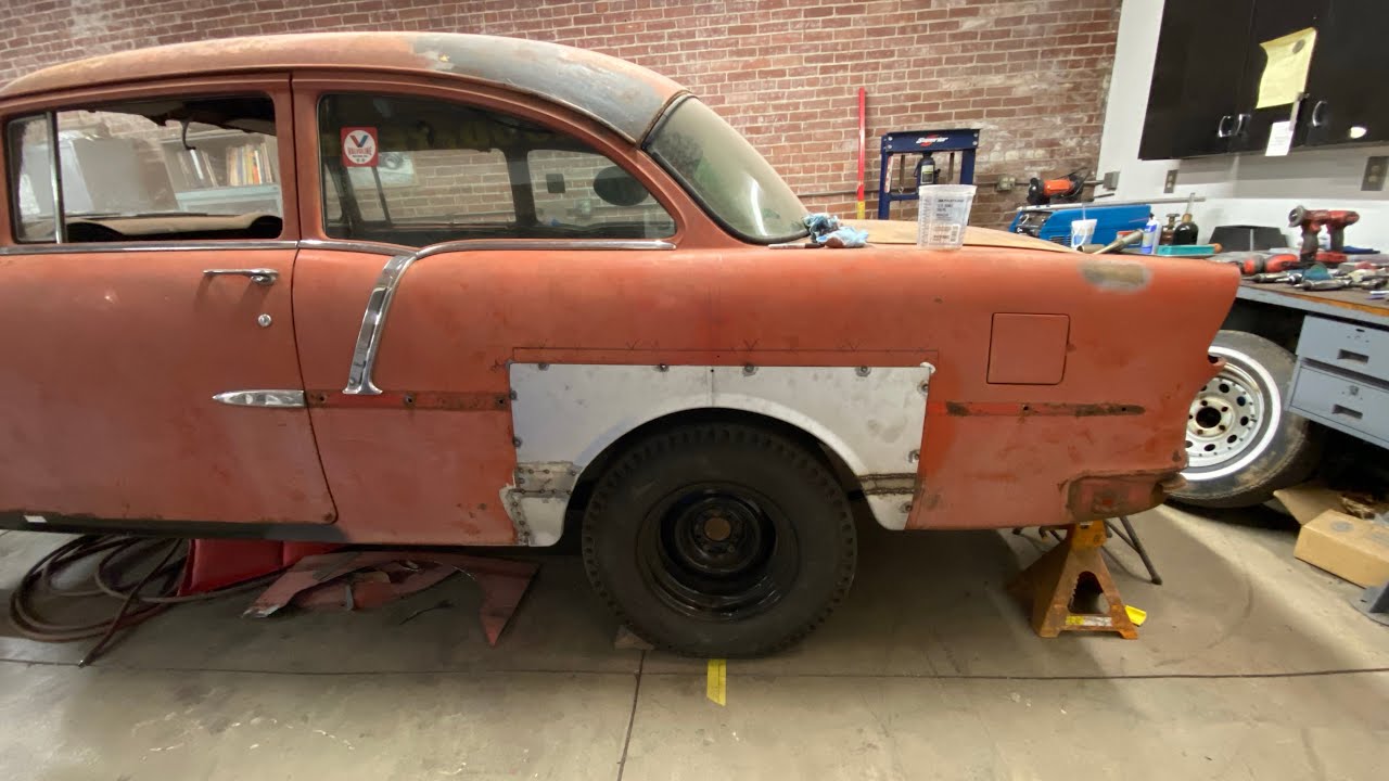 55 Gasser Wheel Arch Fab! - YouTube