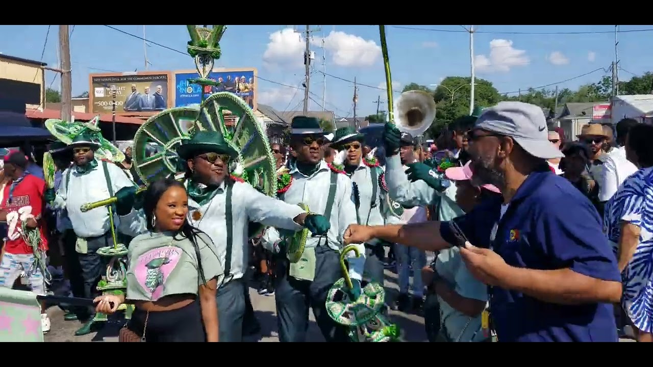 ZULU STREET STEPPERS SECOND LINE. NEW ORLEANS, LOUISIANA MAY 19, 2024 ...